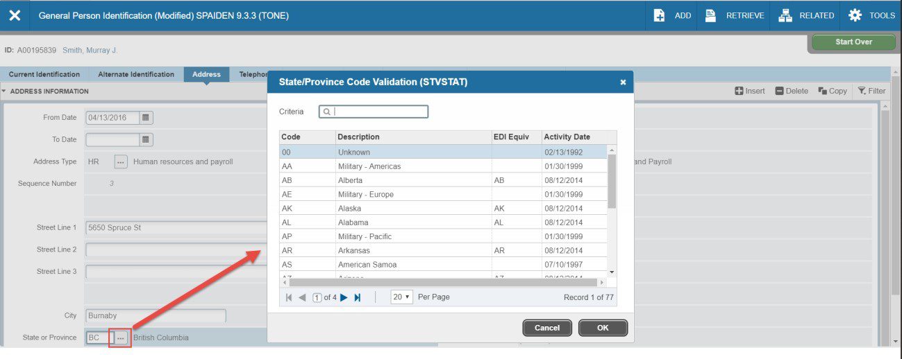 Banner 9 Basic Navigation User Guide – BCIT
