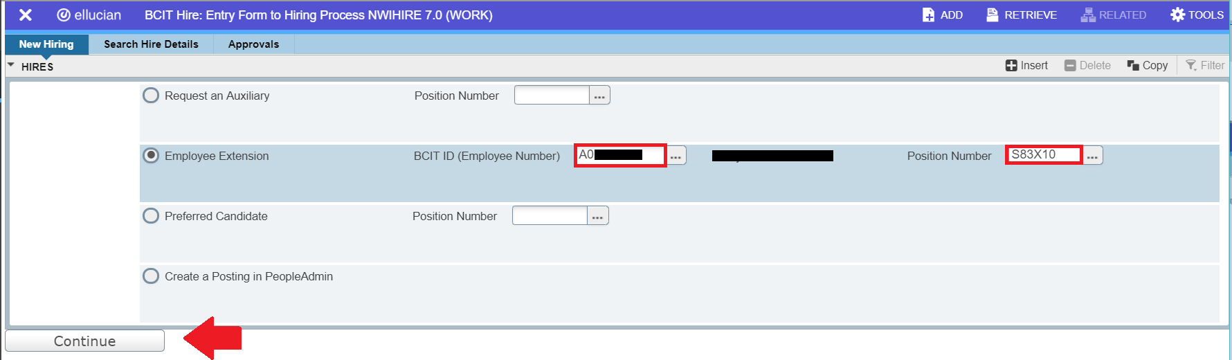 Hiring Process in Banner 9 EHire Instructions NWIHIRE – BCIT