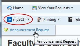 myBCIT Announcement Guidelines and Frequently Asked Questions - BCIT