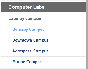 Booking a Computer Lab – BCIT