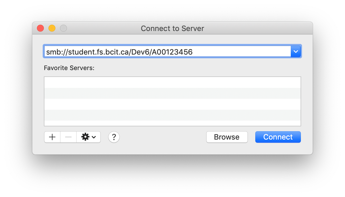 Connecting to the Dev Drive (Z:) from a Personal Mac Device – BCIT