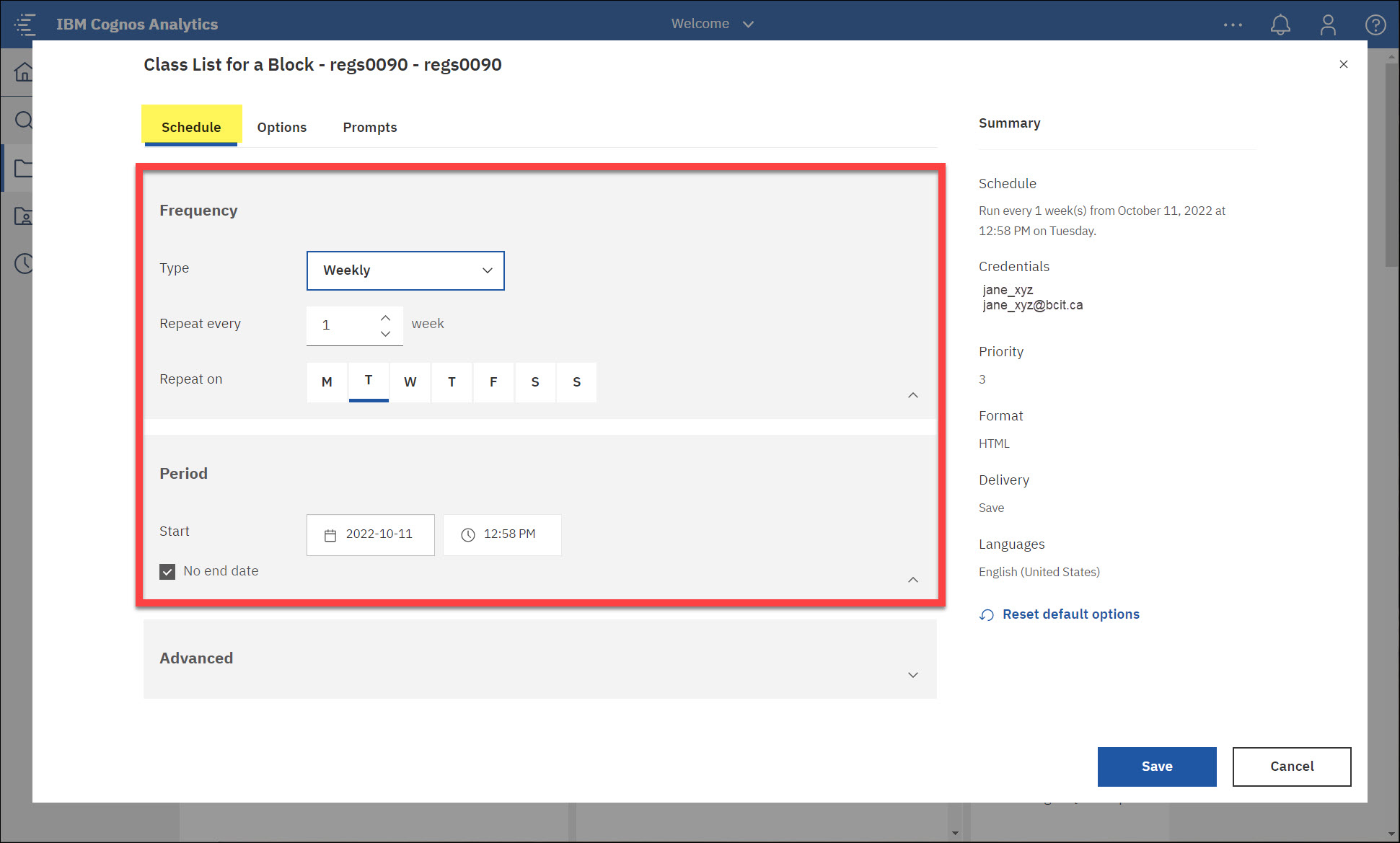 Getting Started with Cognos Analytics – BCIT