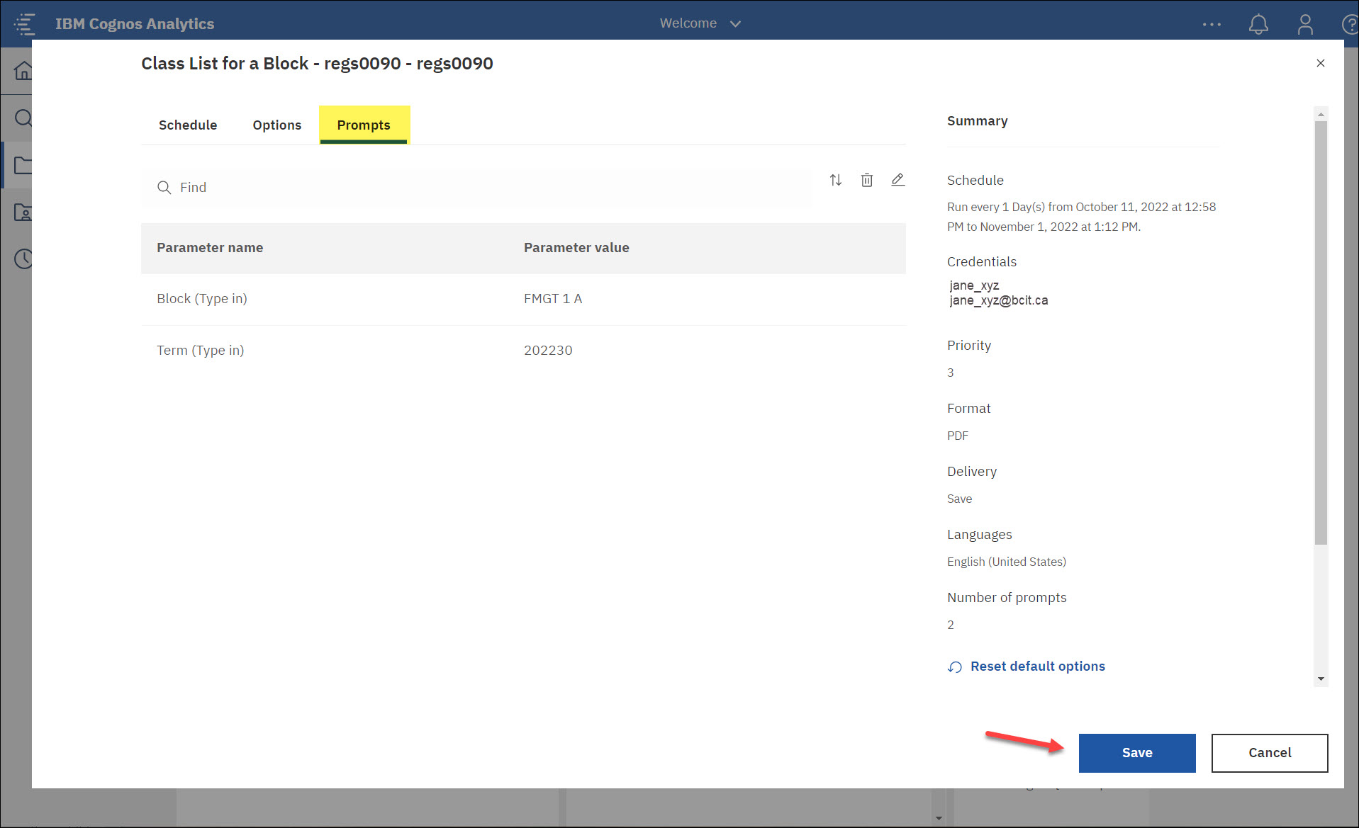 Getting Started with Cognos Analytics – BCIT